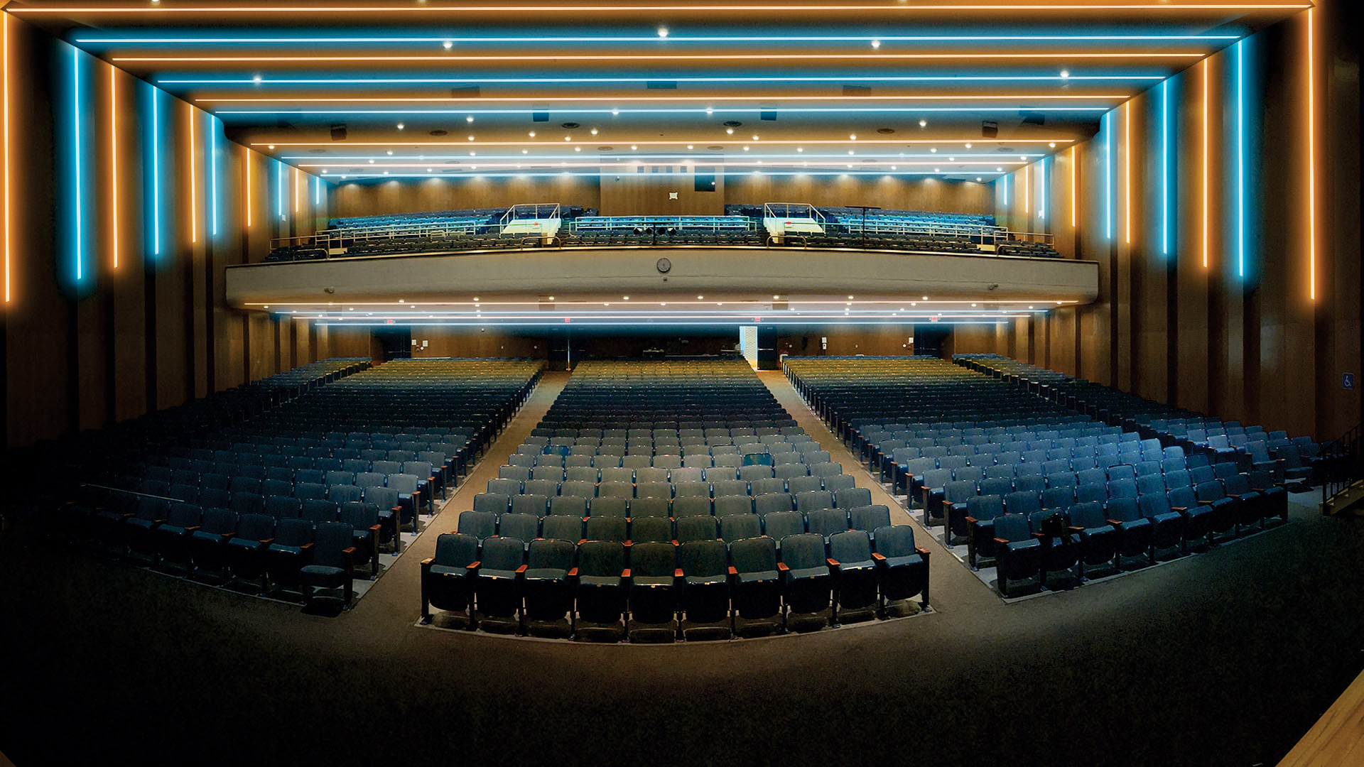 Auditorium RGBW House Lighting Renders | PureTek Group